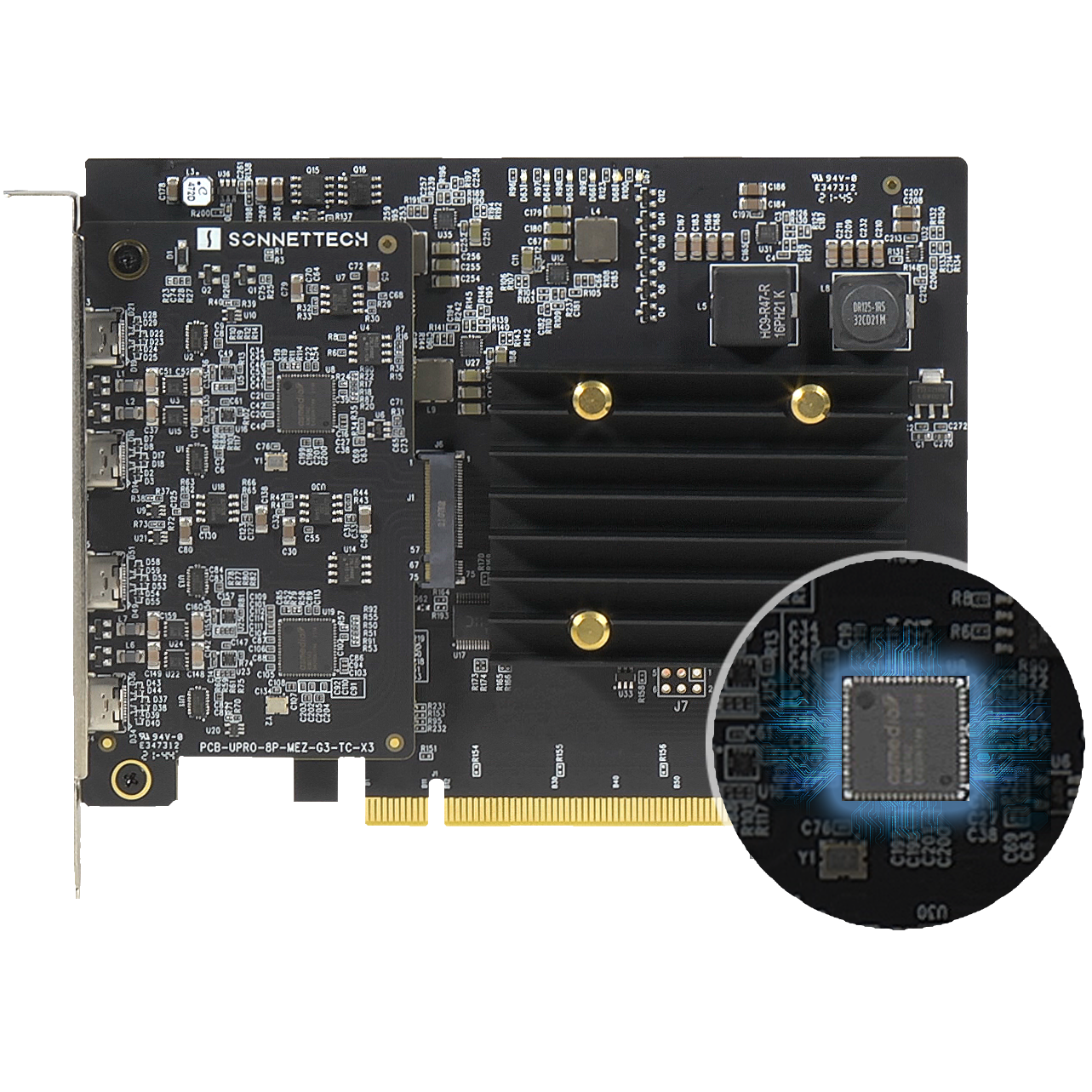 Koop de Sonnet Allegro Pro USB-C 8-port PCIe Card Thunderbolt ...