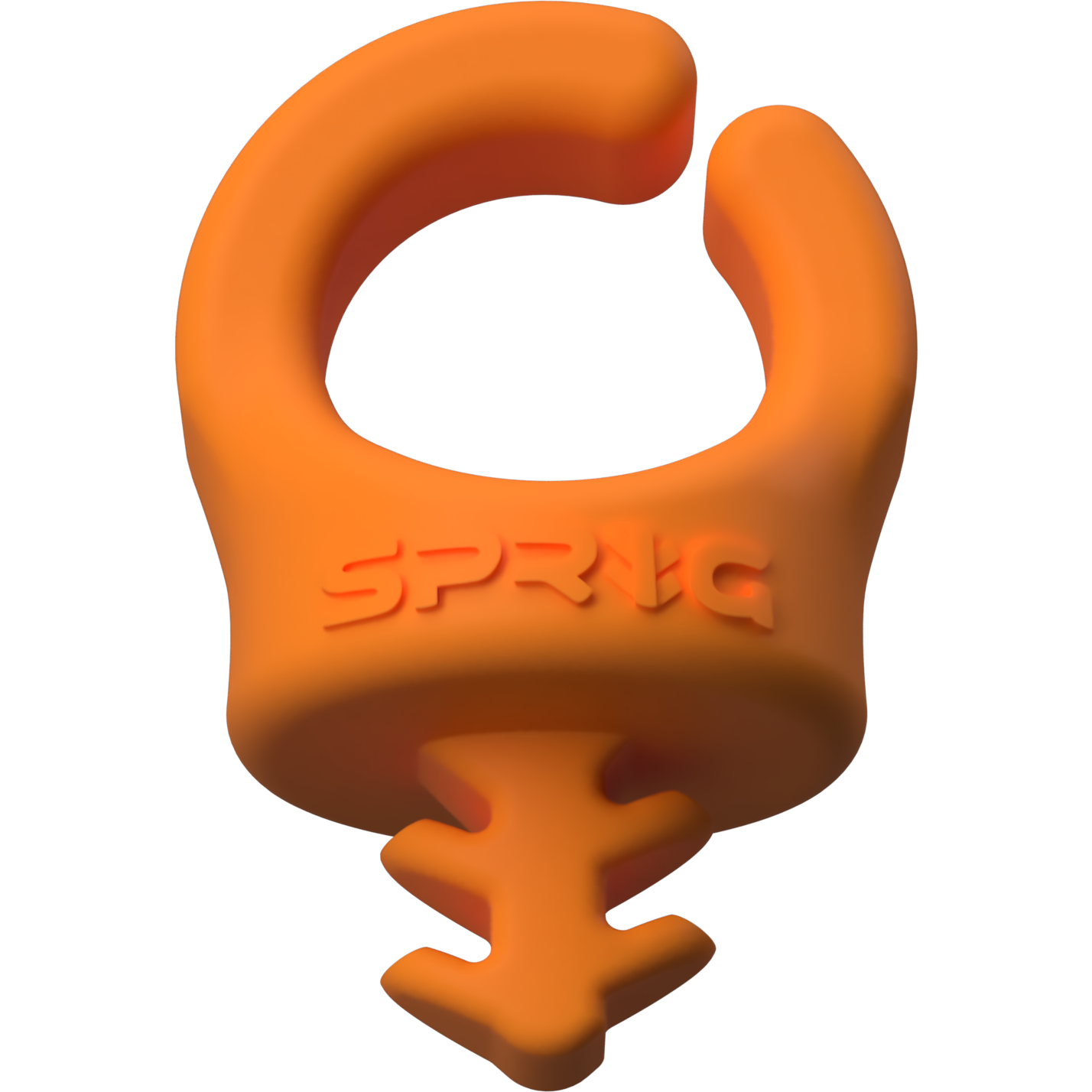 Sprig Orange Cable Clips (1/4”-20) 6-Pack
