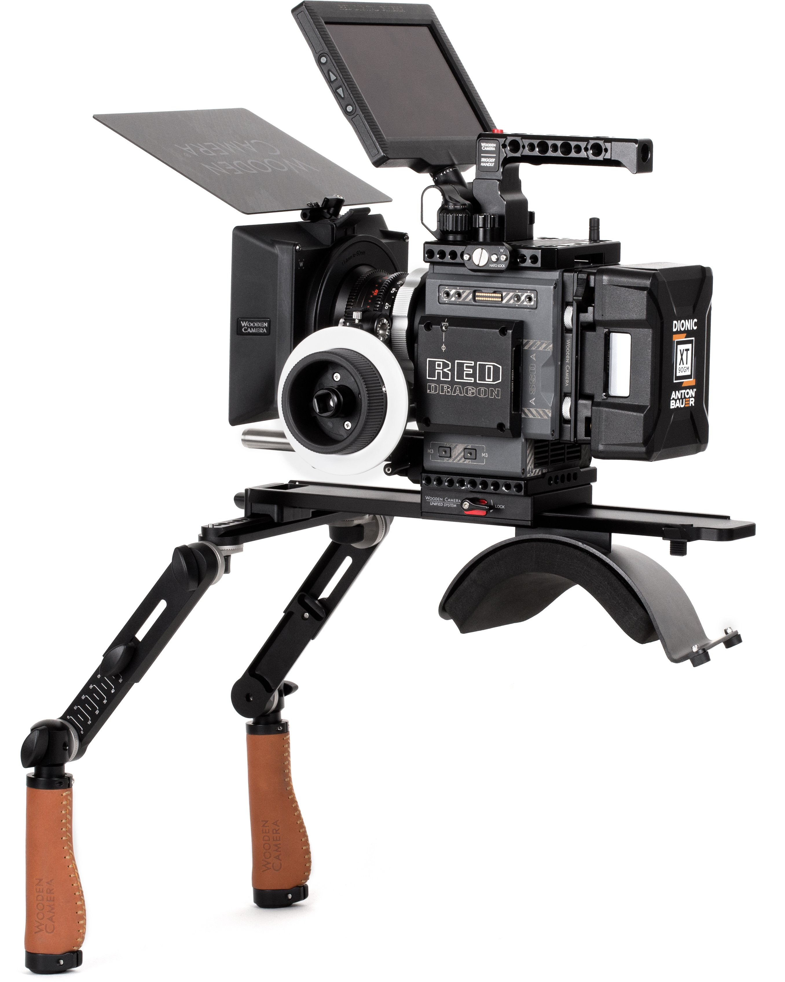 Wooden Camera Shoulder Rig v3 (Pro, Brown Leather)